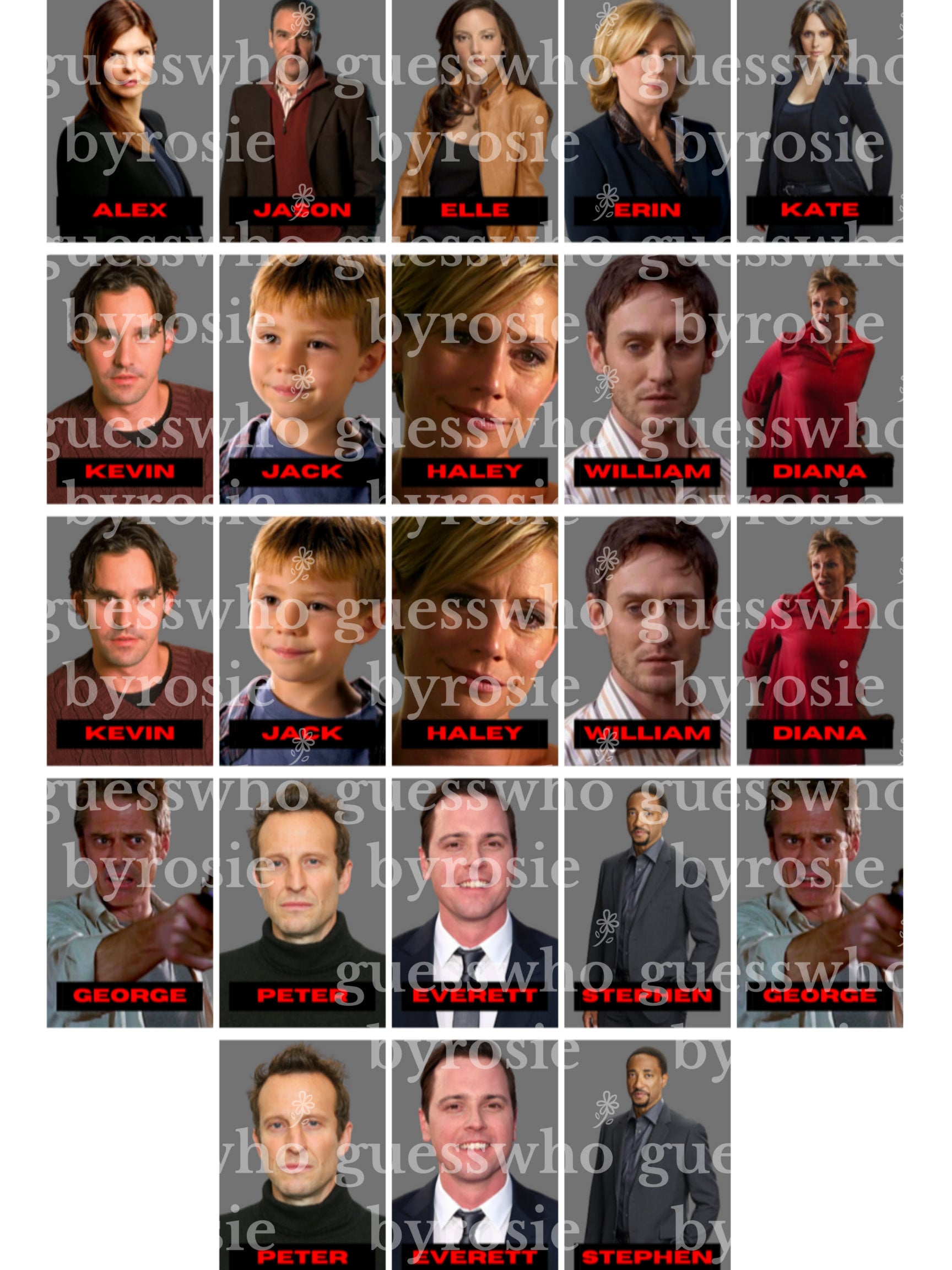 Printable Guess Who? Cards - Criminal Minds Edition - Etsy