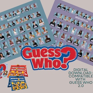 Printable Guess Who? 2.0 Cards - Bridgerton Edition - Etsy