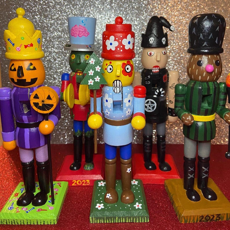 Handpainted Nutcrackers | Christmas Decor | Handmade | Seasonal Decor ...