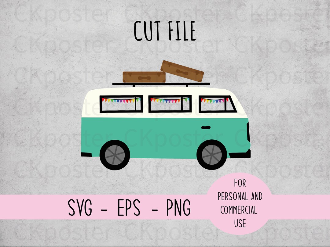 SVG Volkswagen Van SVG Camper Travel Svg Cut File Camper Svg Retro Svg ...