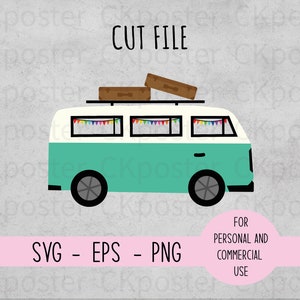 SVG Volkswagen Van SVG Camper Travel Svg Cut File Camper Svg Retro Svg ...