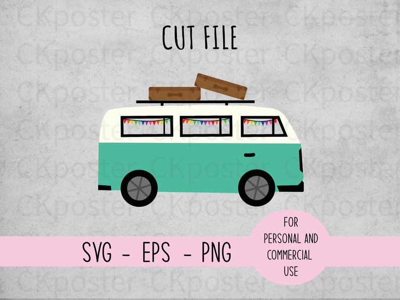 SVG Volkswagen Van SVG Camper Travel Svg Cut File Camper Svg Retro Svg ...