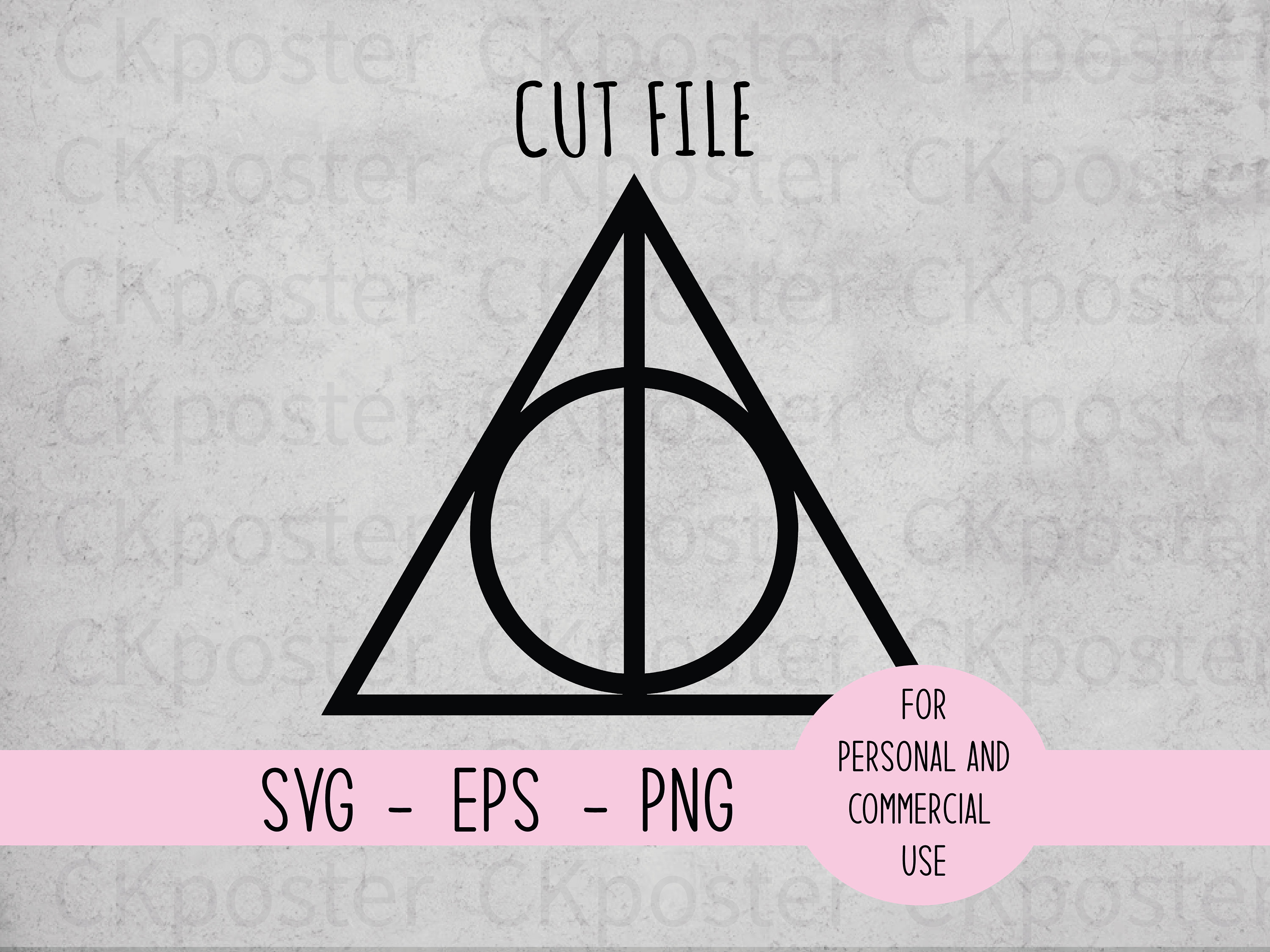 SVG Deathly Hallows SVG HP Hogwarts Svg Cut File Cricut Gryffindor ...
