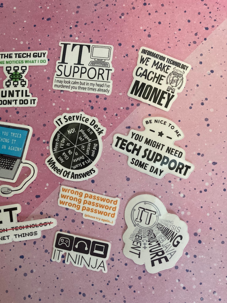 Tech Support Gifts Tech Support Stickers IT Info Tech - Etsy