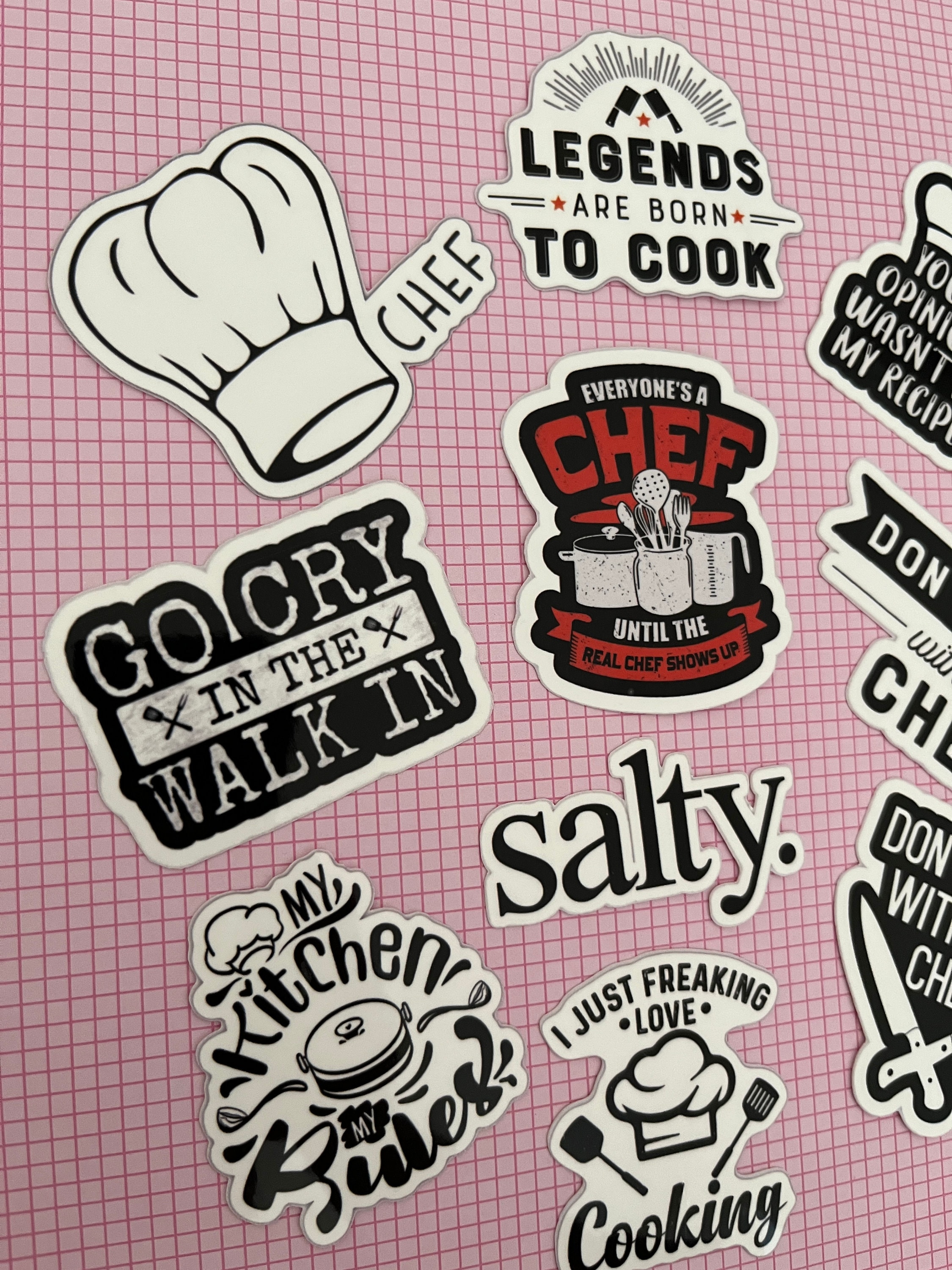 Chef Sticker | Yes Chef Stickers | Chef Gift Ideas | Kitchen Cook ...