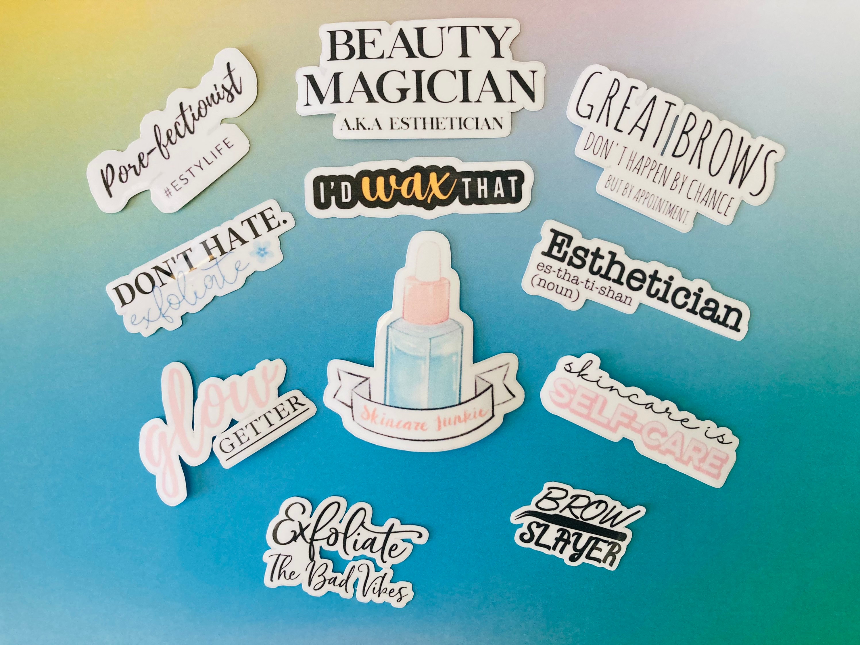 Esthetician Gifts Esthetician Stickers Licensed - Etsy