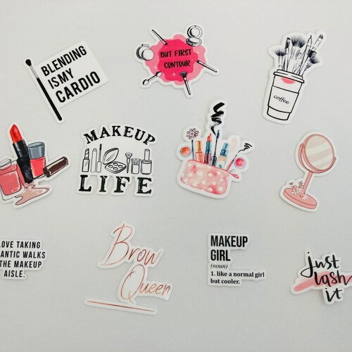 Make up Stickers Hair and Make up Artist Stickers Makeup - Etsy
