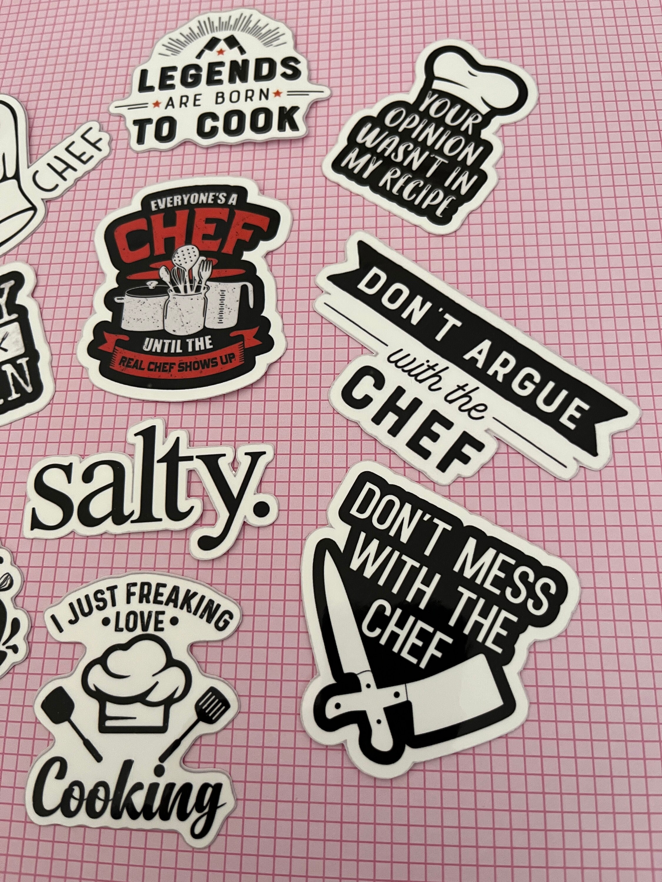 Chef Sticker | Yes Chef Stickers | Chef Gift Ideas | Kitchen Cook ...
