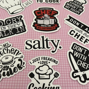 Chef Sticker | Yes Chef Stickers | Chef Gift Ideas | Kitchen Cook ...