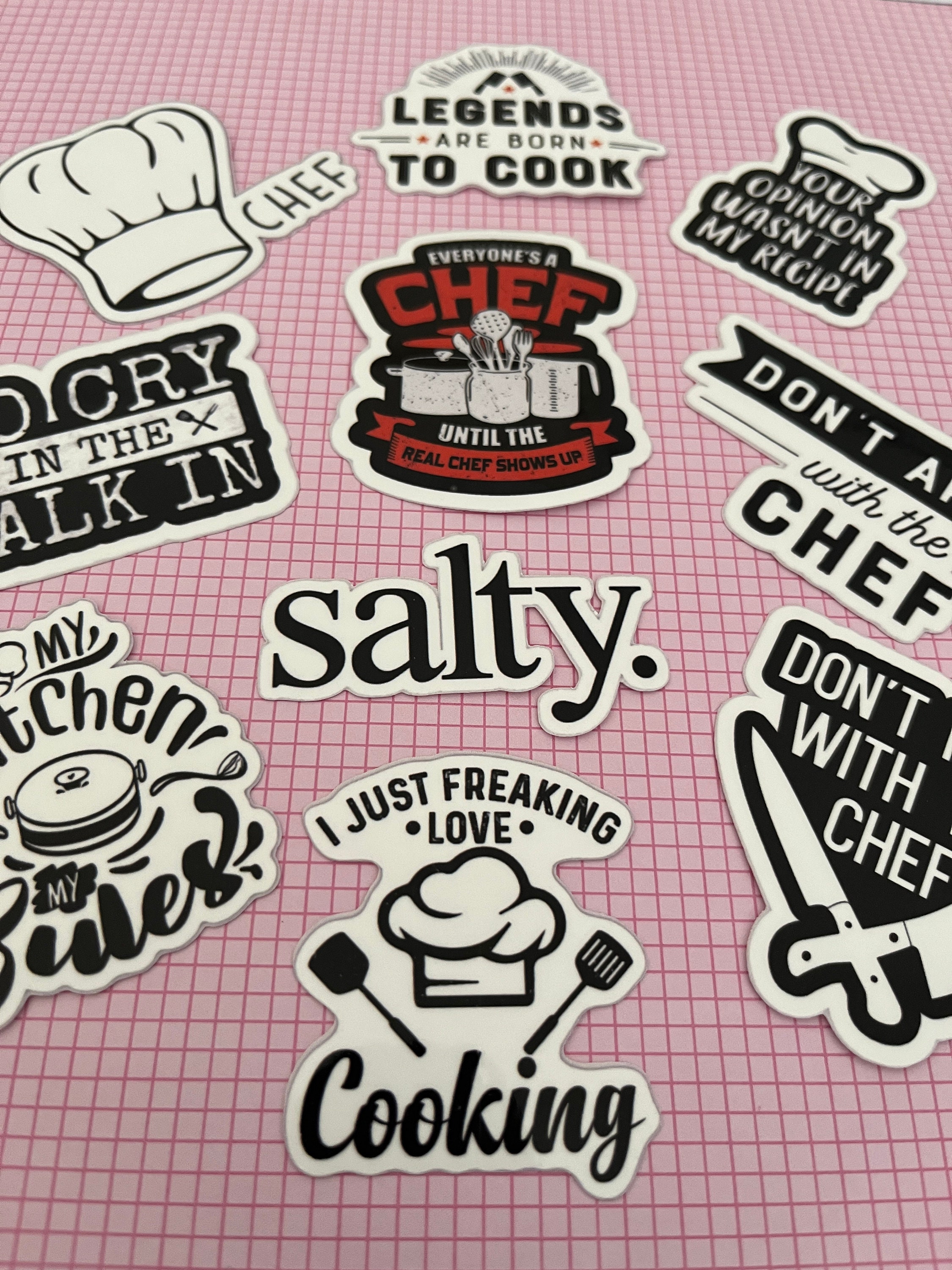 Chef Sticker | Yes Chef Stickers | Chef Gift Ideas | Kitchen Cook ...