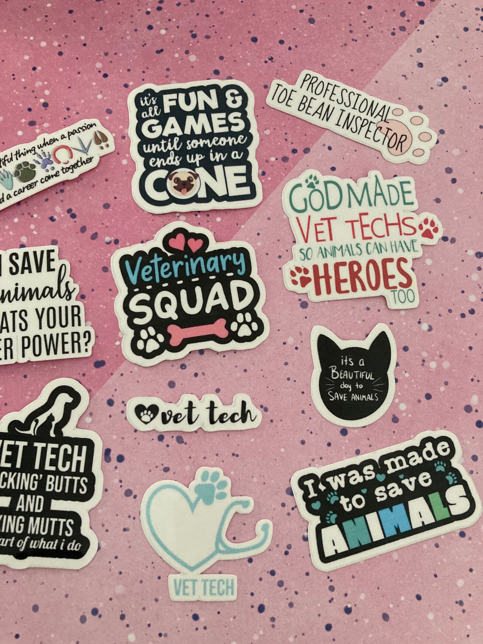 Vet Tech Gift | Vet Tech Stickers | Veterinary Technician Week Gifts ...