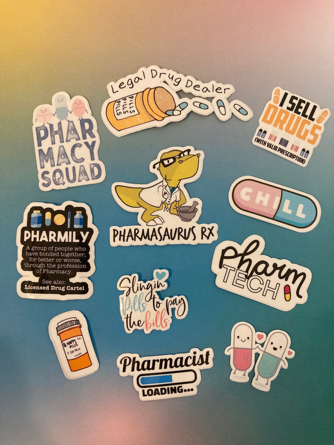 Pharmacist | Pharmacy Tech Gifts | Pharmacy Technician Stickers Pack ...