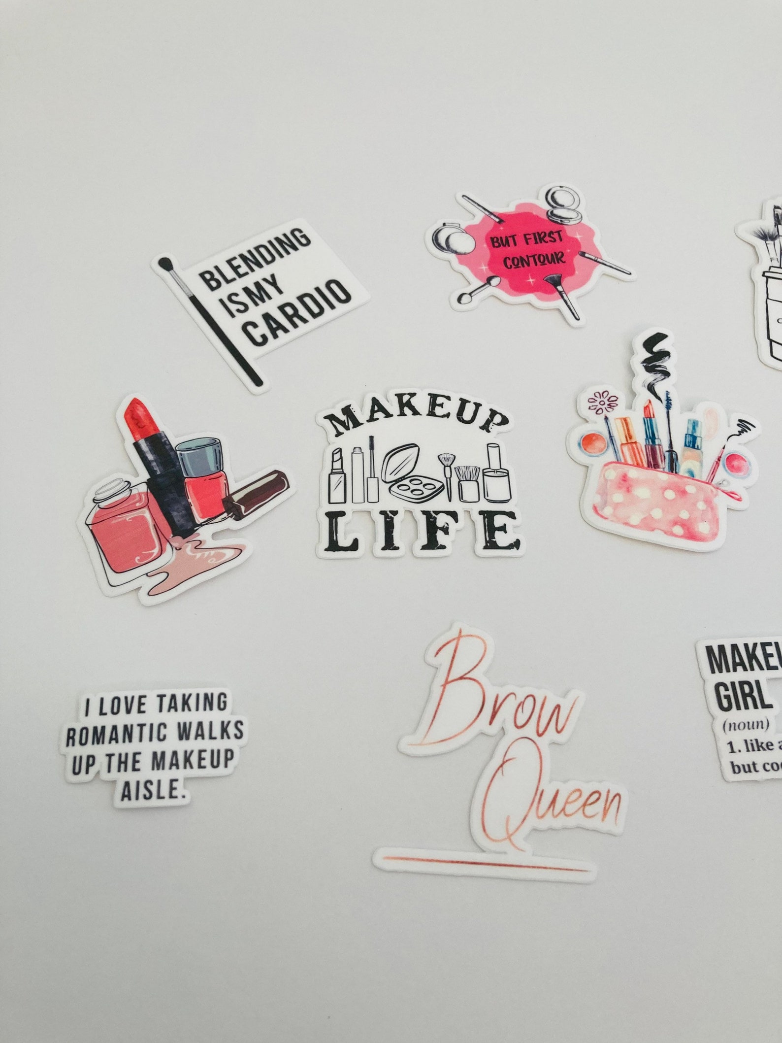 Make up Stickers Hair and Make up Artist Stickers Makeup - Etsy