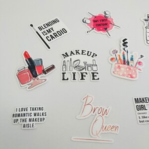 Make up Stickers | Hair and Make up Artist Stickers | Makeup Lover ...
