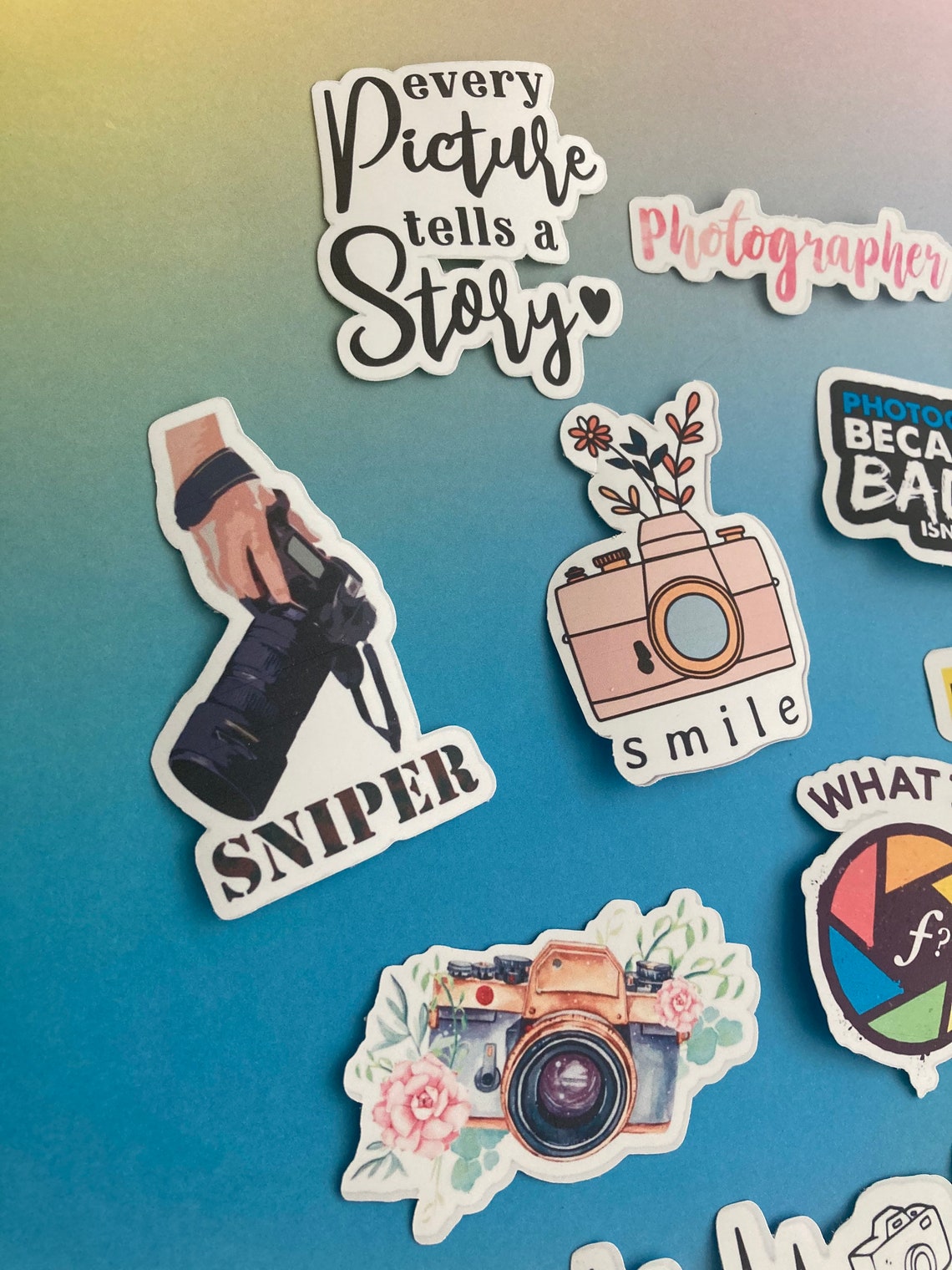 Photography Stickers Photography Decals - Etsy UK