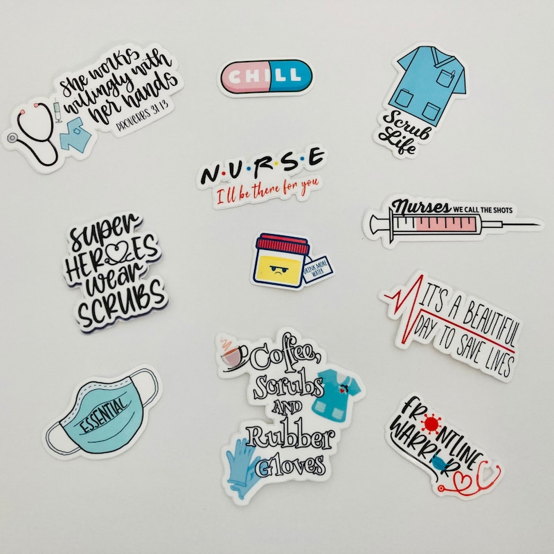 Nursing Stickers - Etsy