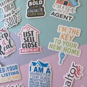 Realtor Gift | Real Estate Agent Stickers | Home Seller Stickers Set ...