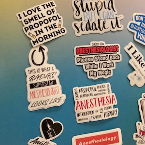 Anesthesiologist Gift | Anesthesiology Sticker | Anesthesia Gifts ...