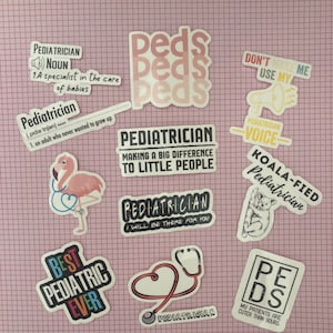 Pediatrician Gift Pediatrician Sticker Pediatrics Pedia Nurse Stickers ...