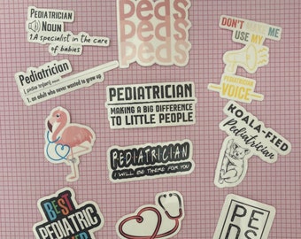 Pediatrician Gift Pediatrician Sticker Pediatrics - Etsy