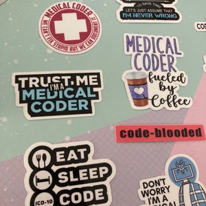 Medical Coding Gifts | Medical Coder Stickers | CCS Stickers | CCA ...