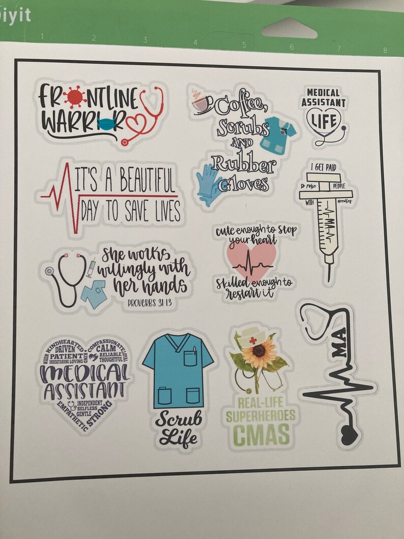 Medical Assistant Stickers | MA Stickers | CMA Stickers | Medical ...