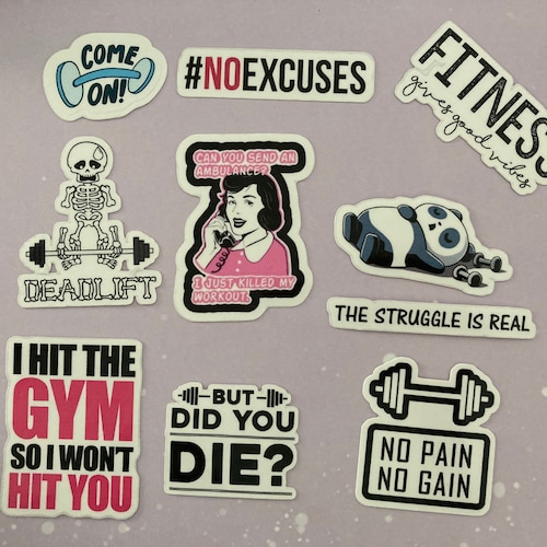Gym Rat Sticker Pack Lifting Stickers Crossfit Stickers - Etsy