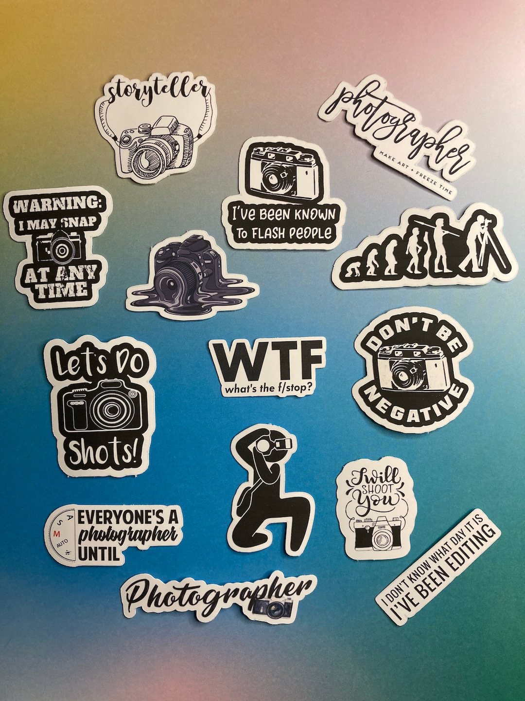 Photography Stickers Vinyl Matte Photographer Themed | Funny ...
