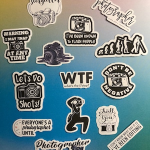 Photography Stickers Vinyl Matte Photographer Themed | Funny ...