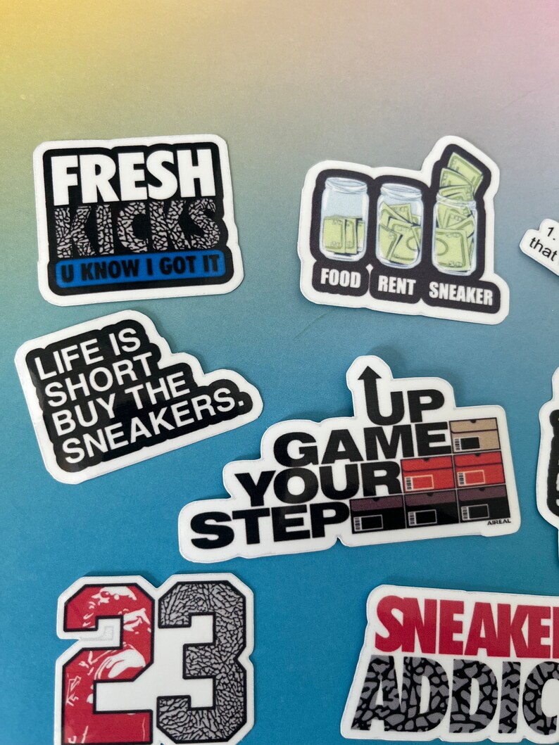 Sneakerhead Stickers | Sneaker Stickers | Sneaker Lover Gift ...