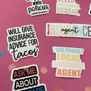 Insurance Agent Gift Stickers Pack | Medicare Stickers | Health ...
