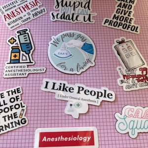 Anesthesiologist Gift | Anesthesiology Sticker | Anesthesia Gifts ...