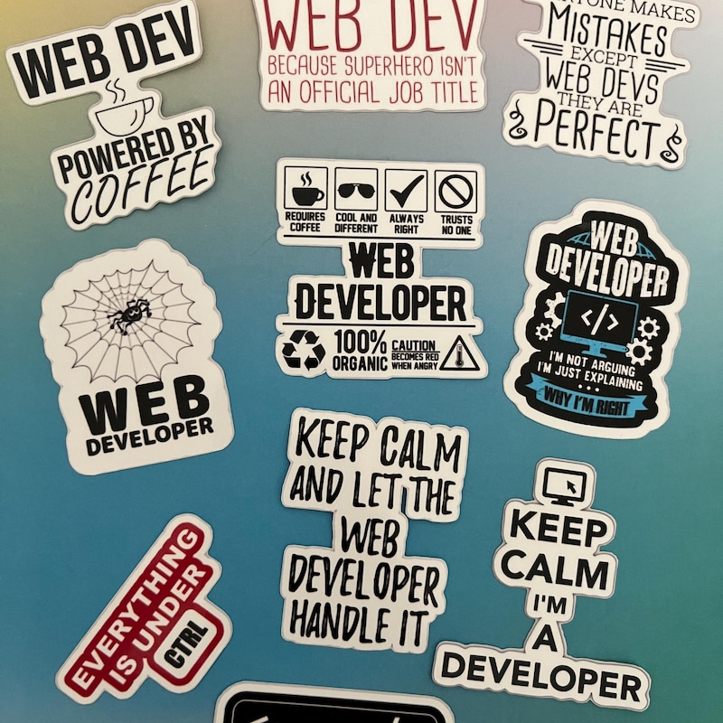 Developer Stickers - Etsy