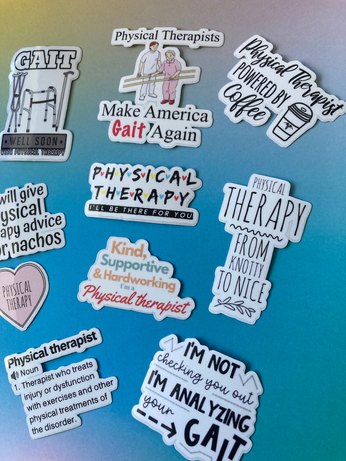 PT Stickers Physical Therapy Gifts Physical Therapist - Etsy