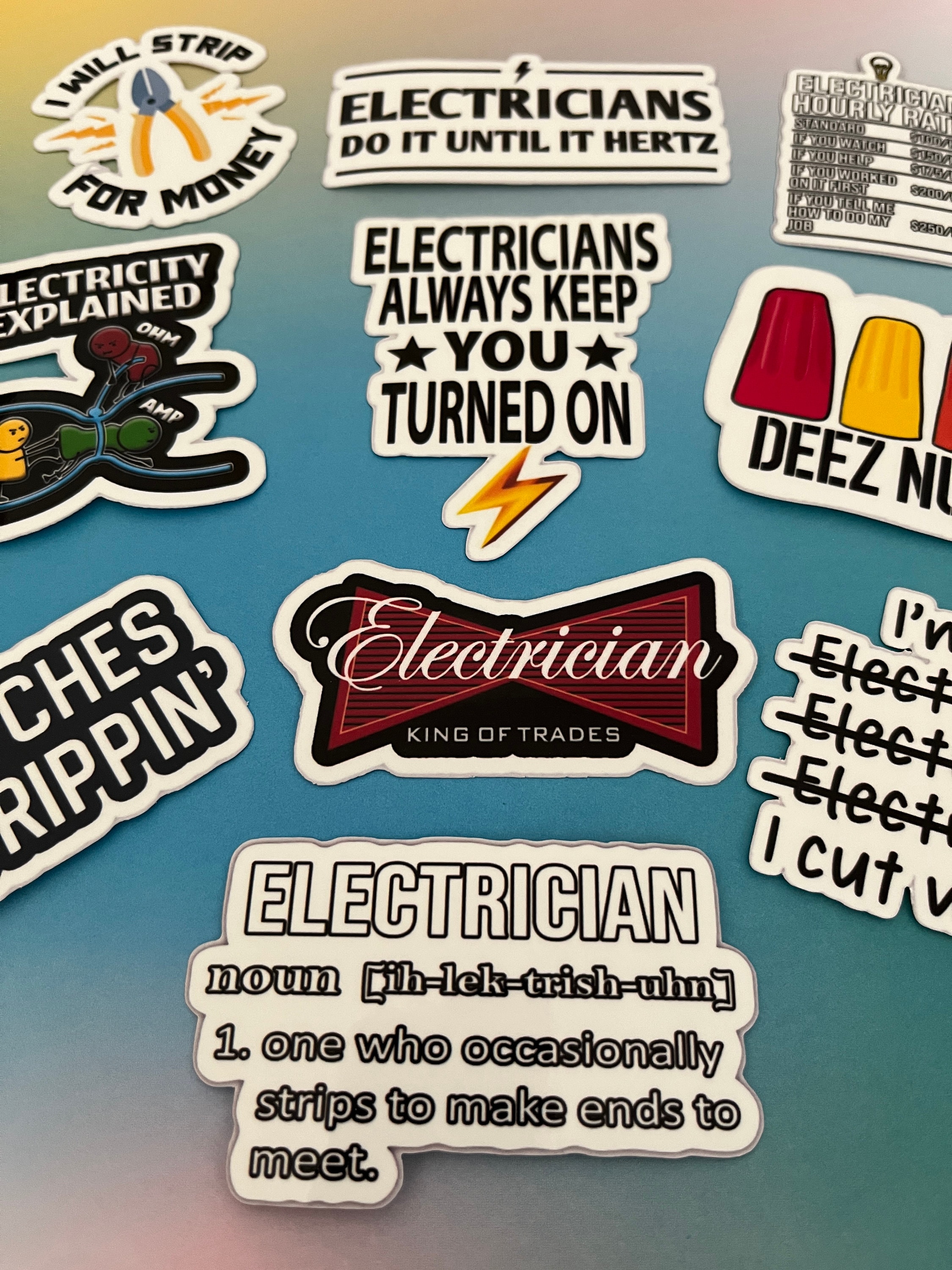 Electrician Gift Ideas | Electrician Stickers | Funny Electrician ...