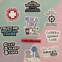 Medical Coding Gifts | Medical Coder Stickers | CCS Stickers | CCA ...