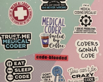 MEDICAL CODER/CODING Sticker Pack - Etsy