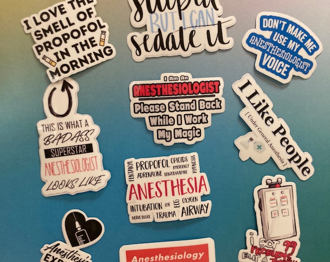 Size Matters Laryngoscope Blades Sticker, CRNA, Anesthesia ...