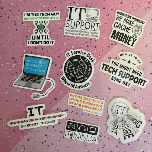Tech Support Gifts Tech Support Stickers IT Info Tech - Etsy