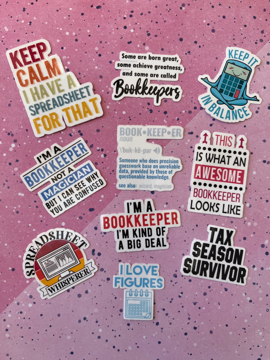 Bookkeeper Gifts | Bookkeeper Stickers | Funny Bookkeeping Gift ...