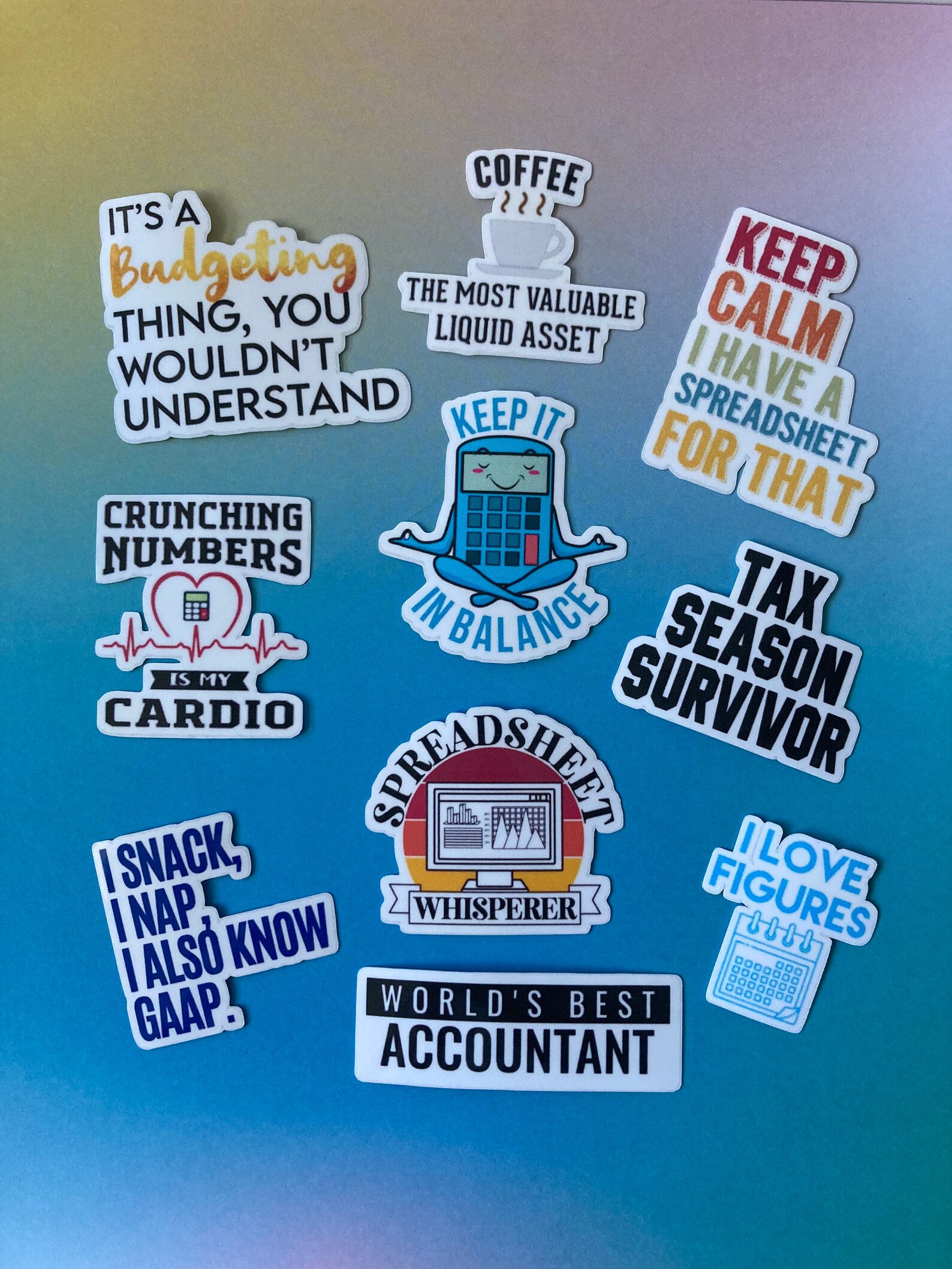 CPA Gift | Accountant Gift | CPA Stickers | Accountant Stickers | Funny ...