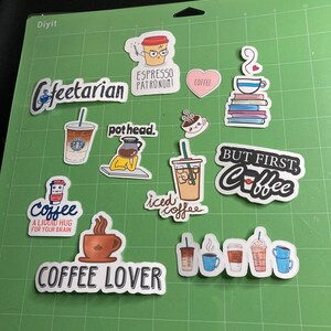 Coffee Lover Stickers | Coffee Lover Gift Ideas | Funny Coffee Addict ...