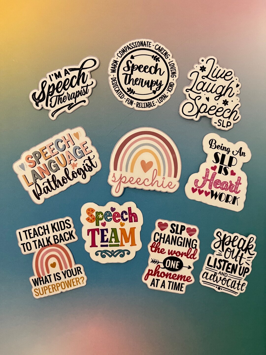 SLP Stickers | Speech Language Pathologist Gift | Speech Therapist Gift ...