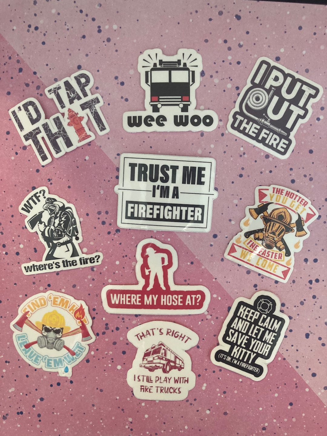Firefighter Sticker | Firefighter Gift | Firefighter Stickers Funny ...