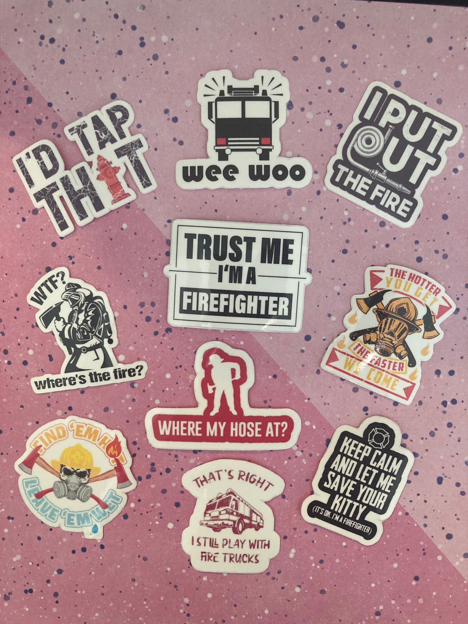 Firefighter Sticker Firefighter Gift Firefighter Stickers - Etsy