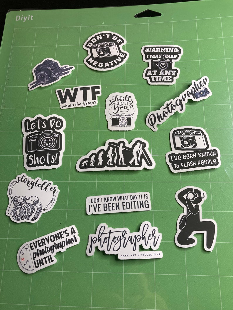 Photography Stickers Vinyl Matte Photographer Themed | Etsy