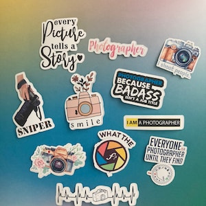 Photography Stickers Photography Decals Photographer Stickers Funny ...