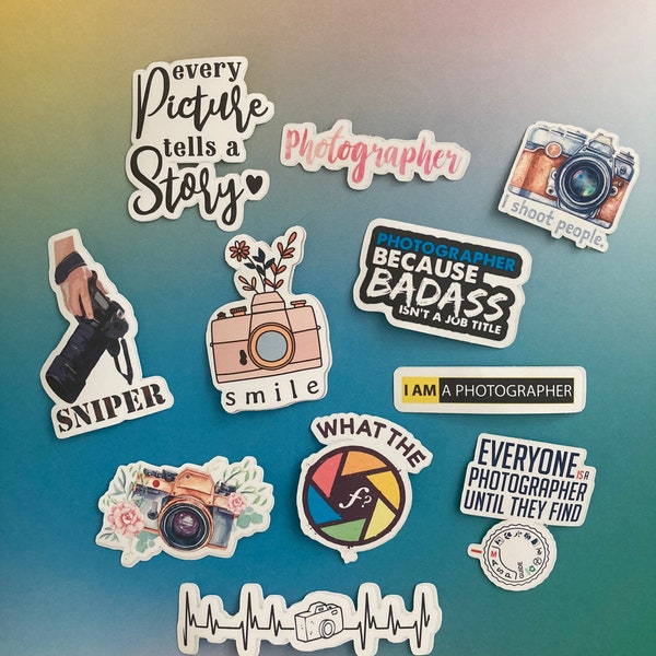 Camera Stickers - Etsy