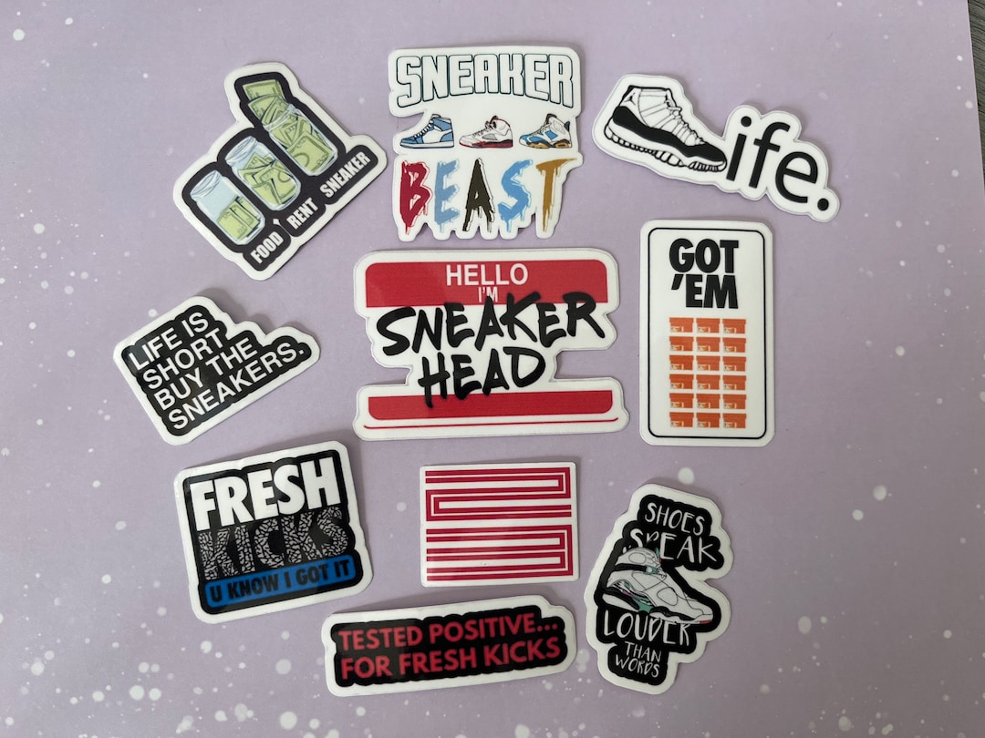 Sneakerhead Stickers | Sneaker Stickers | Sneakerhead Gift Ideas | 10 ...