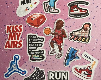 Sneakerhead Laptop Stickers - Etsy
